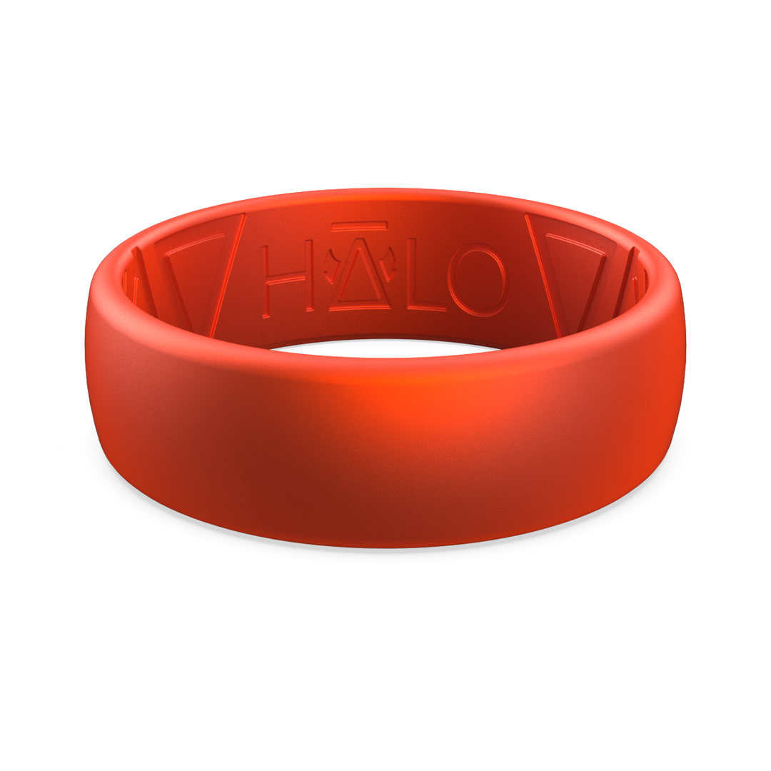 My HALO Ring | Red Flame | Bright Red Silicone Rings – MyHaloRing