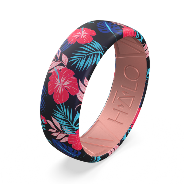 My HALO Ring | Floral Candy | Floral Pink Silicone Ring – MyHaloRing