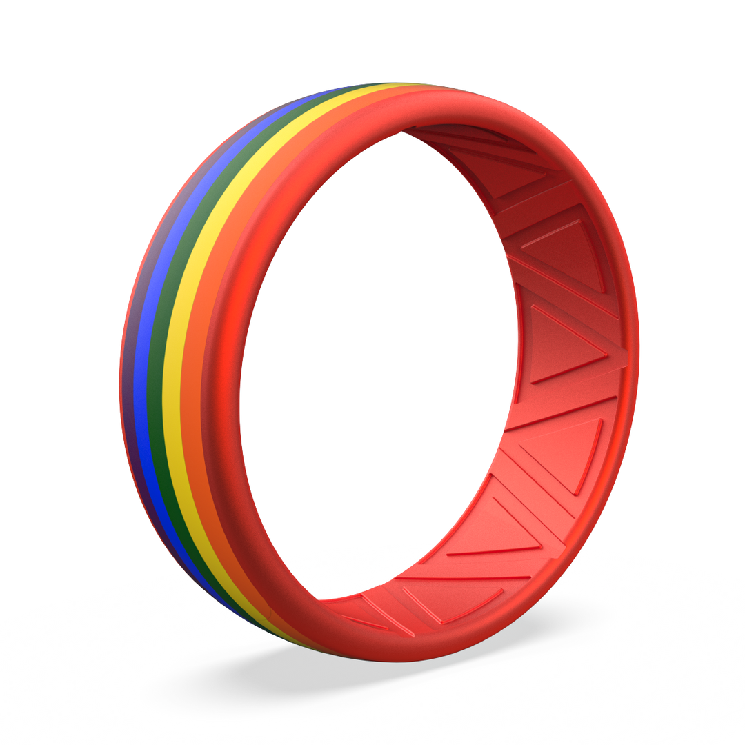 My HALO Ring | Black Fire | LGBTQI+ Pride Silicone Ring (1st Edition ...